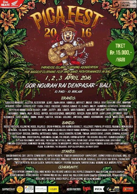 Sejarah PICA FEST Bali dari Tahun 2014 - Sekarang